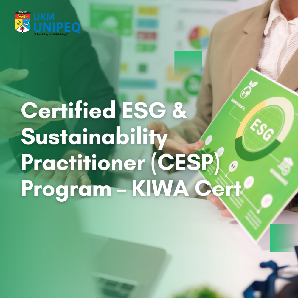 Certified ESG & Sustainability Practitioner (CESP) Program - KIWA Cert ...